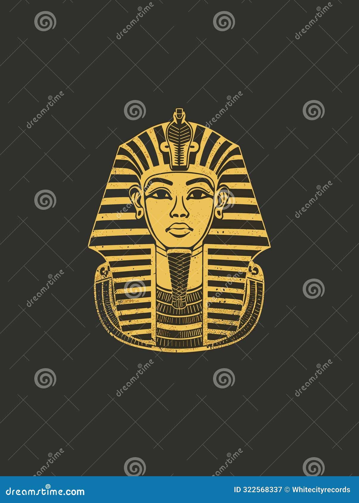 Egyptian Pharaoh. Ancient Egyptian Symbol. Vector Illustration. Stock ...