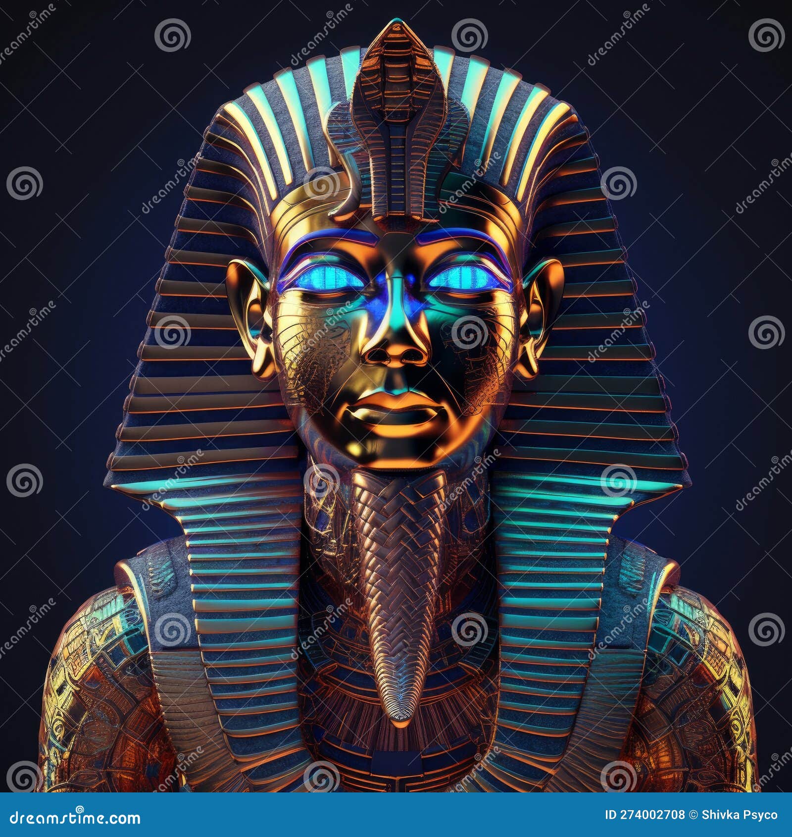EGYPTIAN -Realistic Neon Sign On Brick Wall Background - 3D Rendered ...