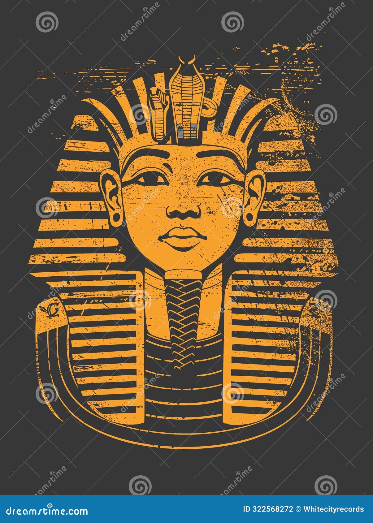 Egyptian Pharaoh. Vector Illustration of an Egyptian Pharaoh Stock ...