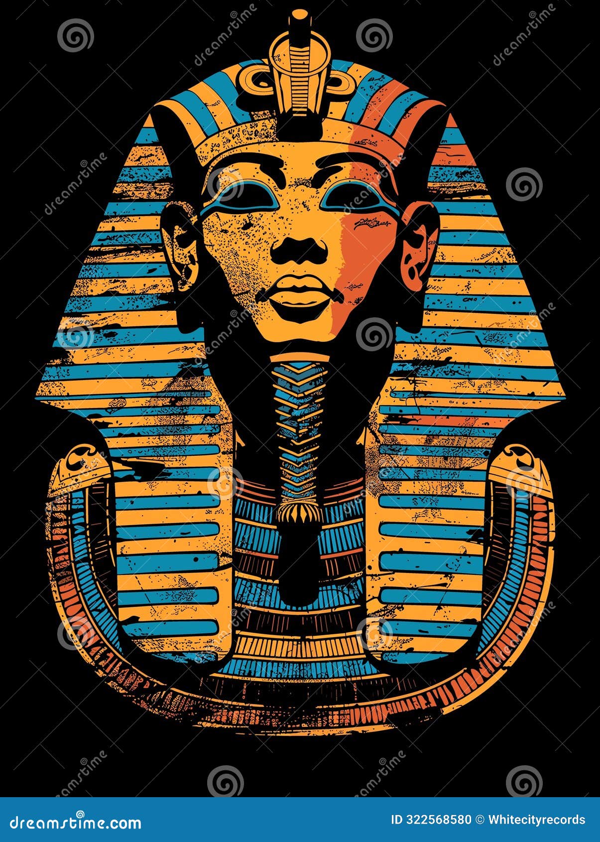 Egyptian Pharaoh. Vector Illustration of Egyptian Pharaoh Stock Vector ...