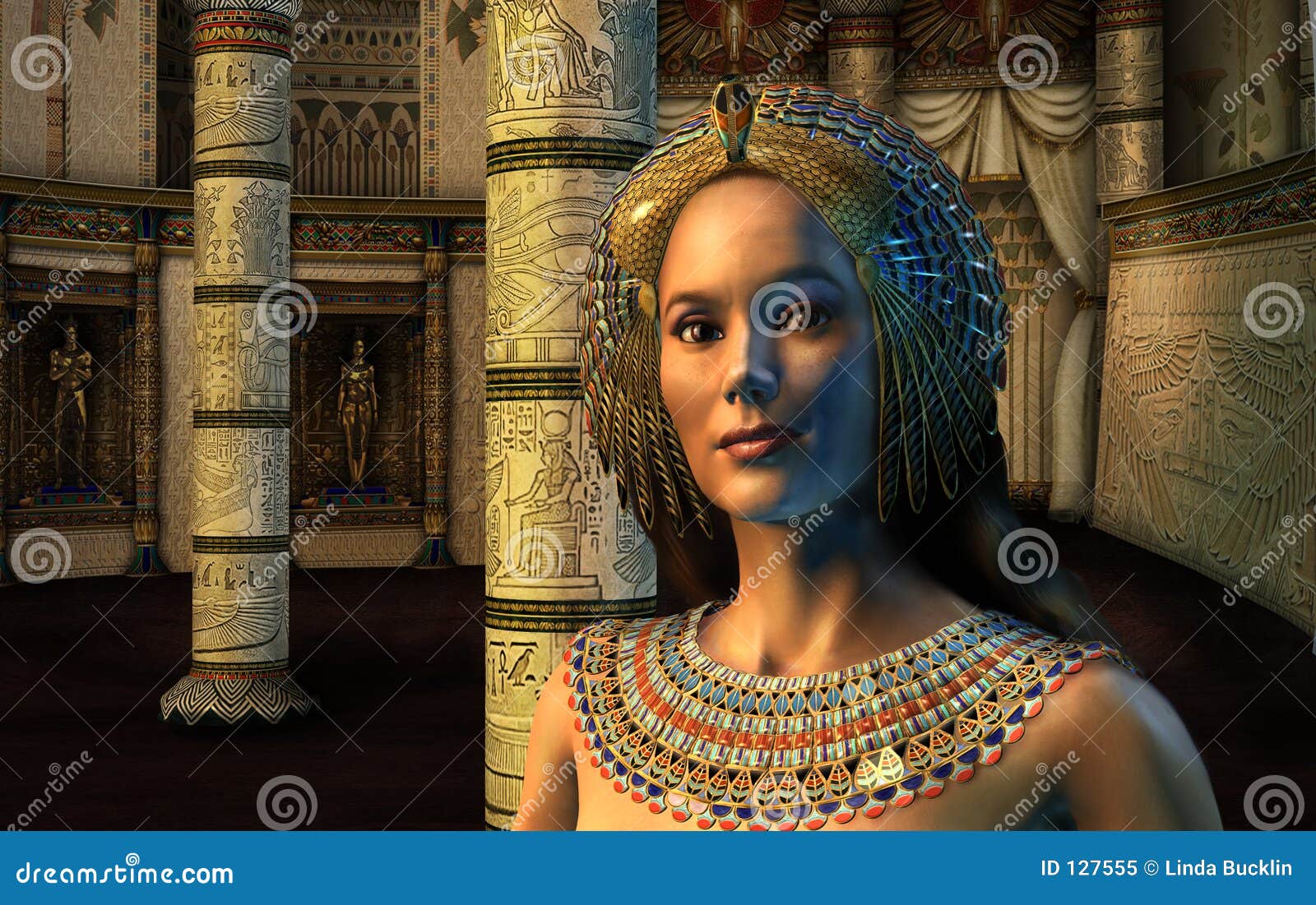 Egyptian Princess stock illustration. Illustration of ancient - 127555