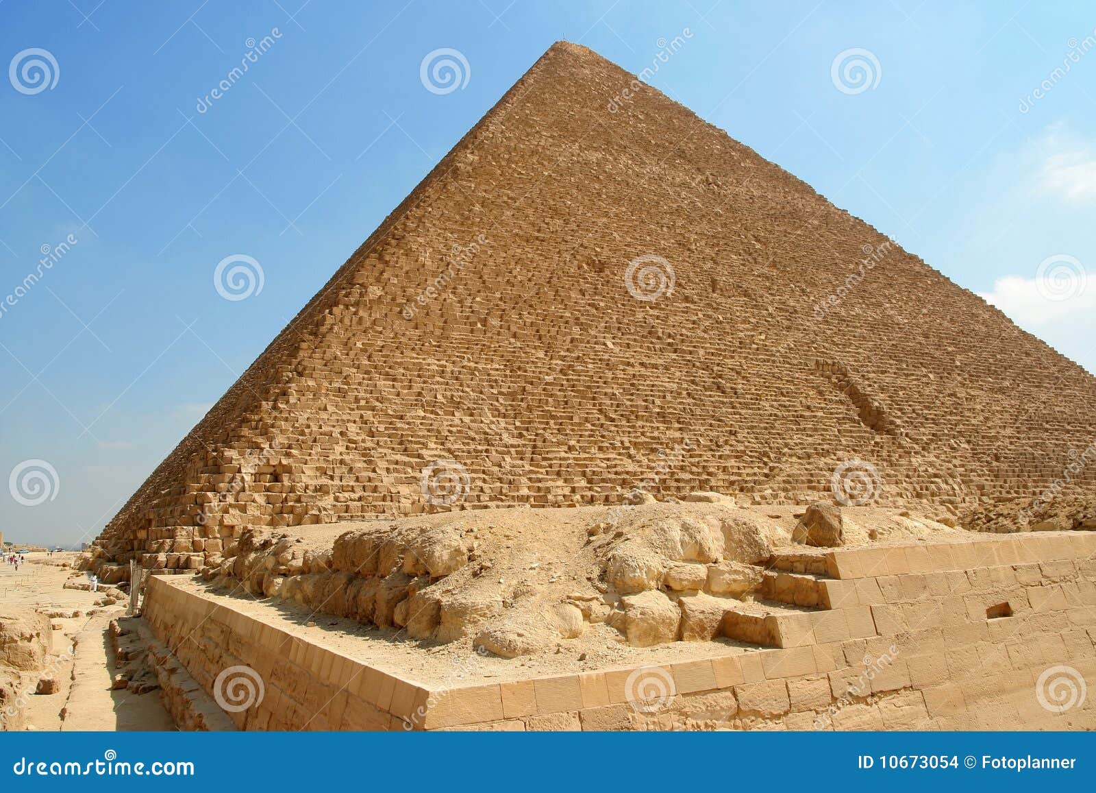 Egyptian pyramid stock photo. Image of great, archaeology - 10673054