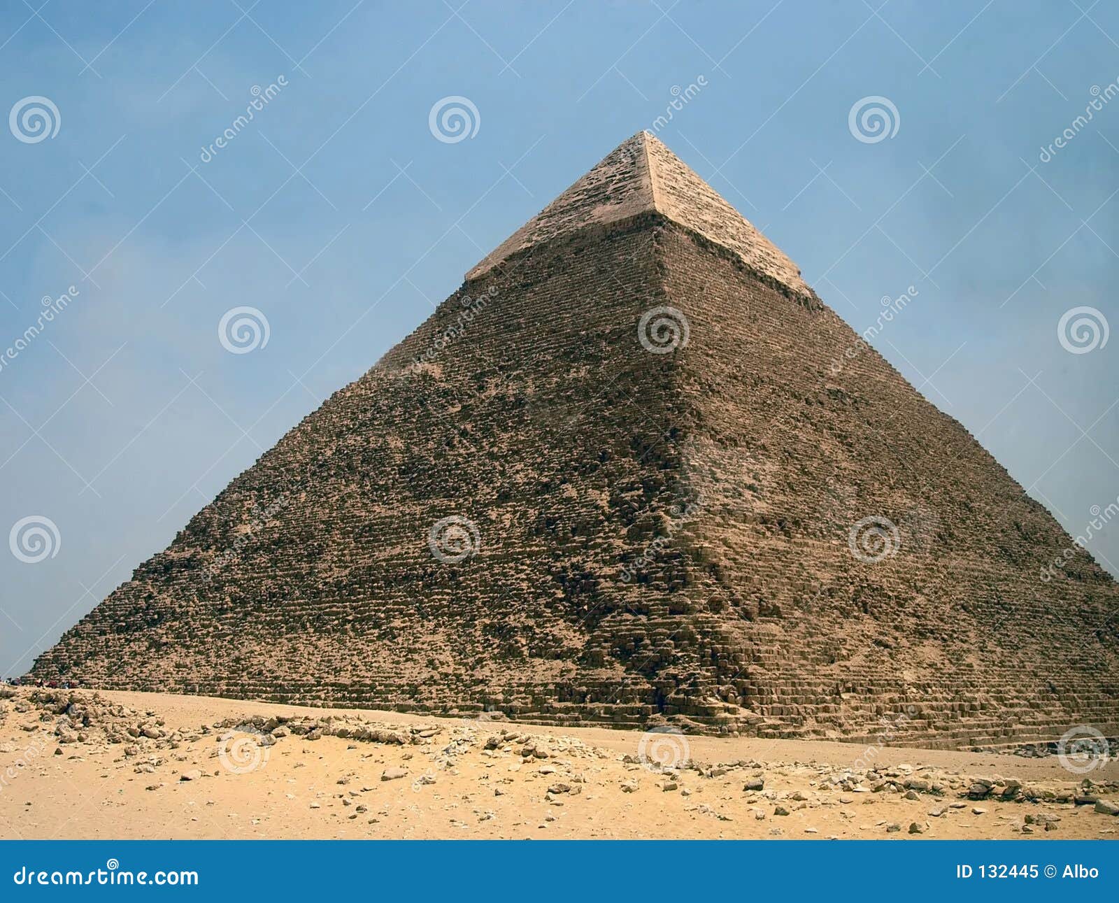 Egyptian pyramid stock image. Image of dynasty, building - 132445