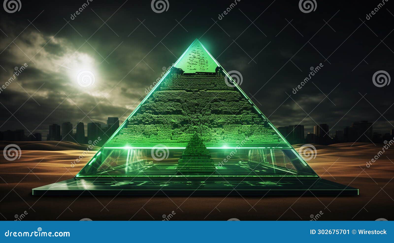 Egyptian Pyramid - AI Generated Stock Illustration - Illustration of ...