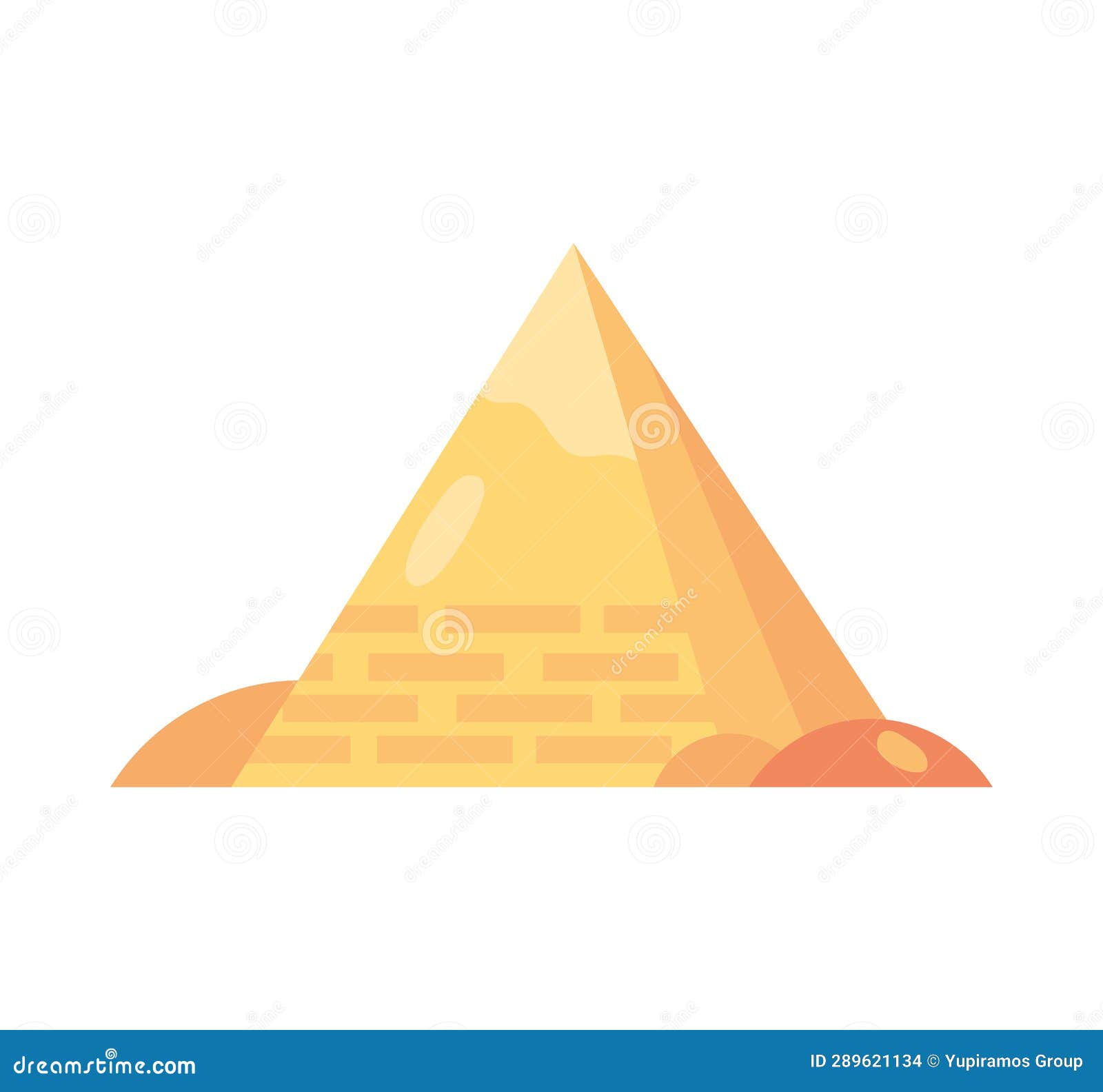 Egyptian Pyramid Illustration Stock Illustration - Illustration of ...