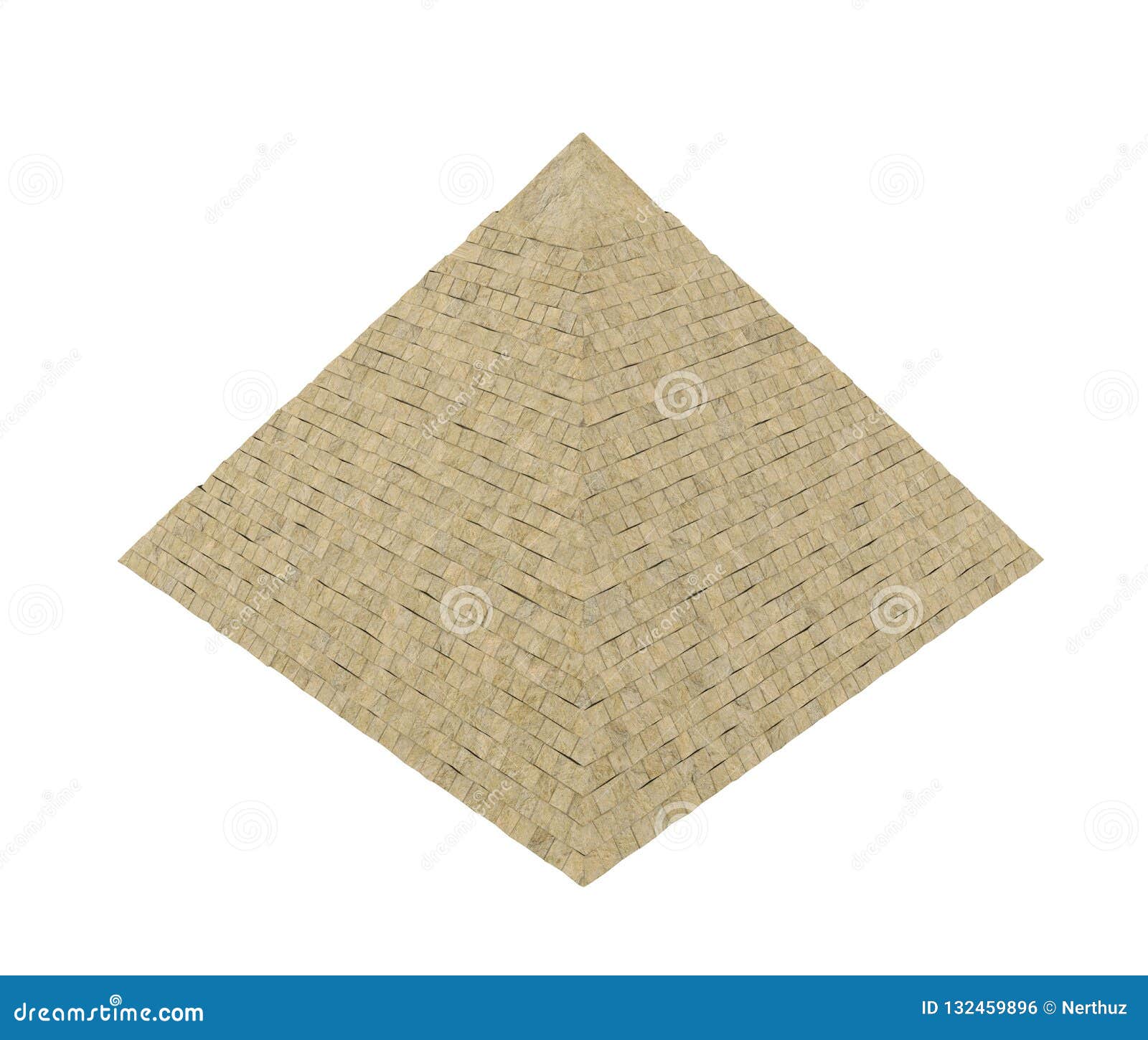 Egyptian Pyramid Isolated stock illustration. Illustration of great ...