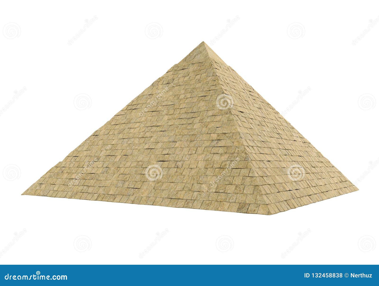 Egyptian Pyramid Isolated stock photo. Image of egyptian - 132458838