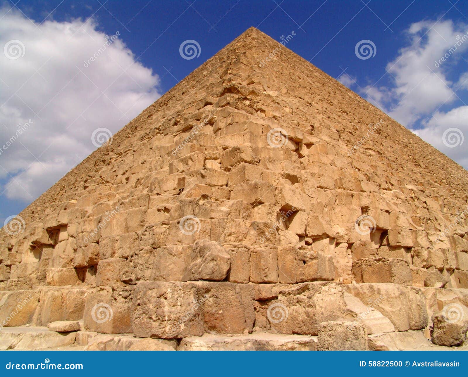 Egyptian pyramid stock photo. Image of mykerinos, landmark - 58822500