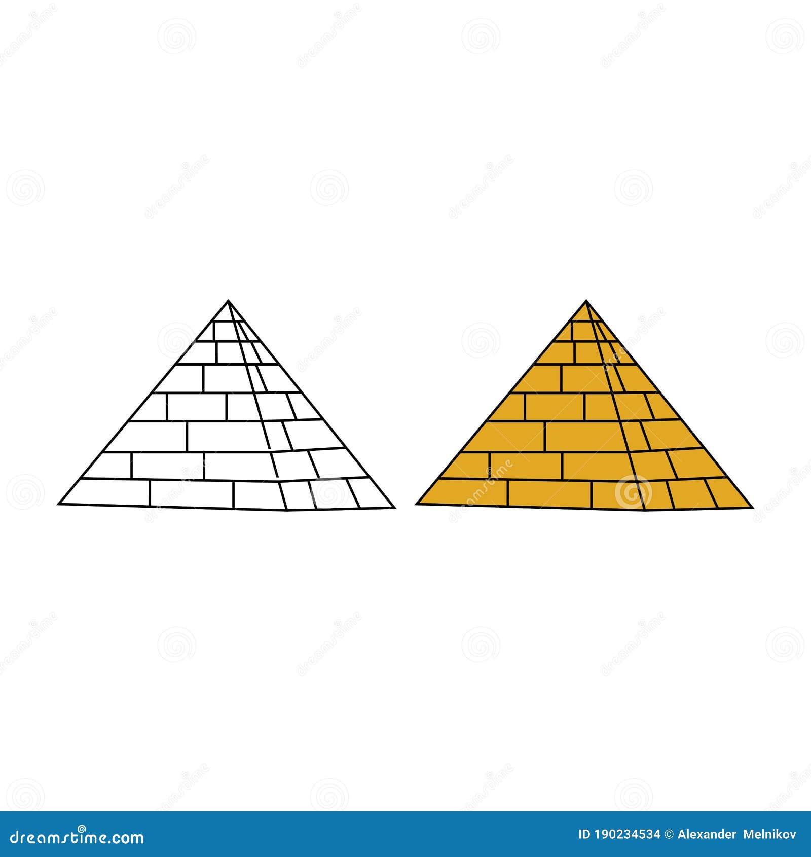 Egyptian Pyramid Sign Icon. Vector Illustration Eps 10 Stock ...
