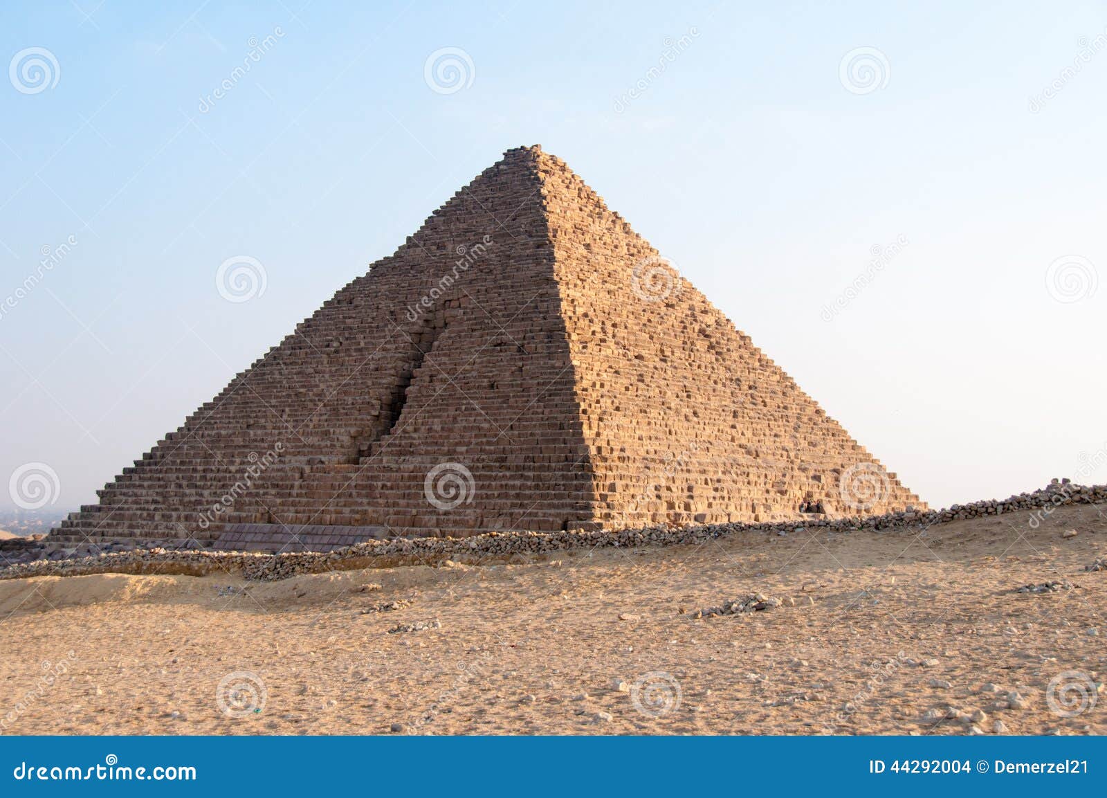 Egyptian Pyramids of the Giza Plateau, Cairo Stock Photo - Image of ...