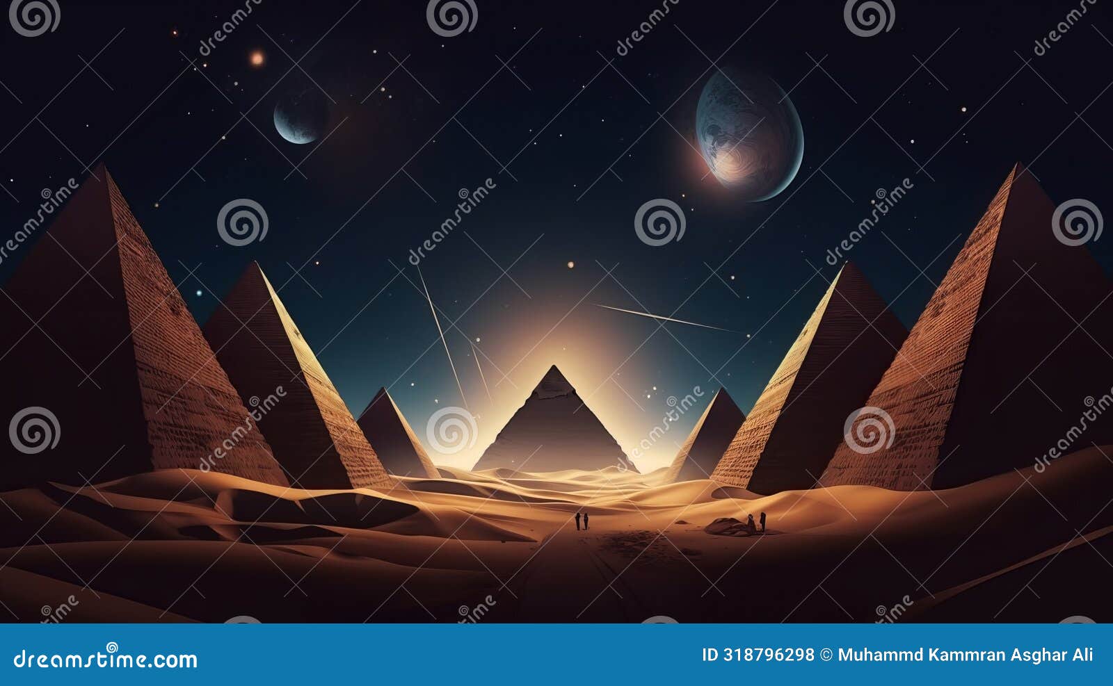 Egyptian Pyramids are Present in this Future Desert Environment at ...