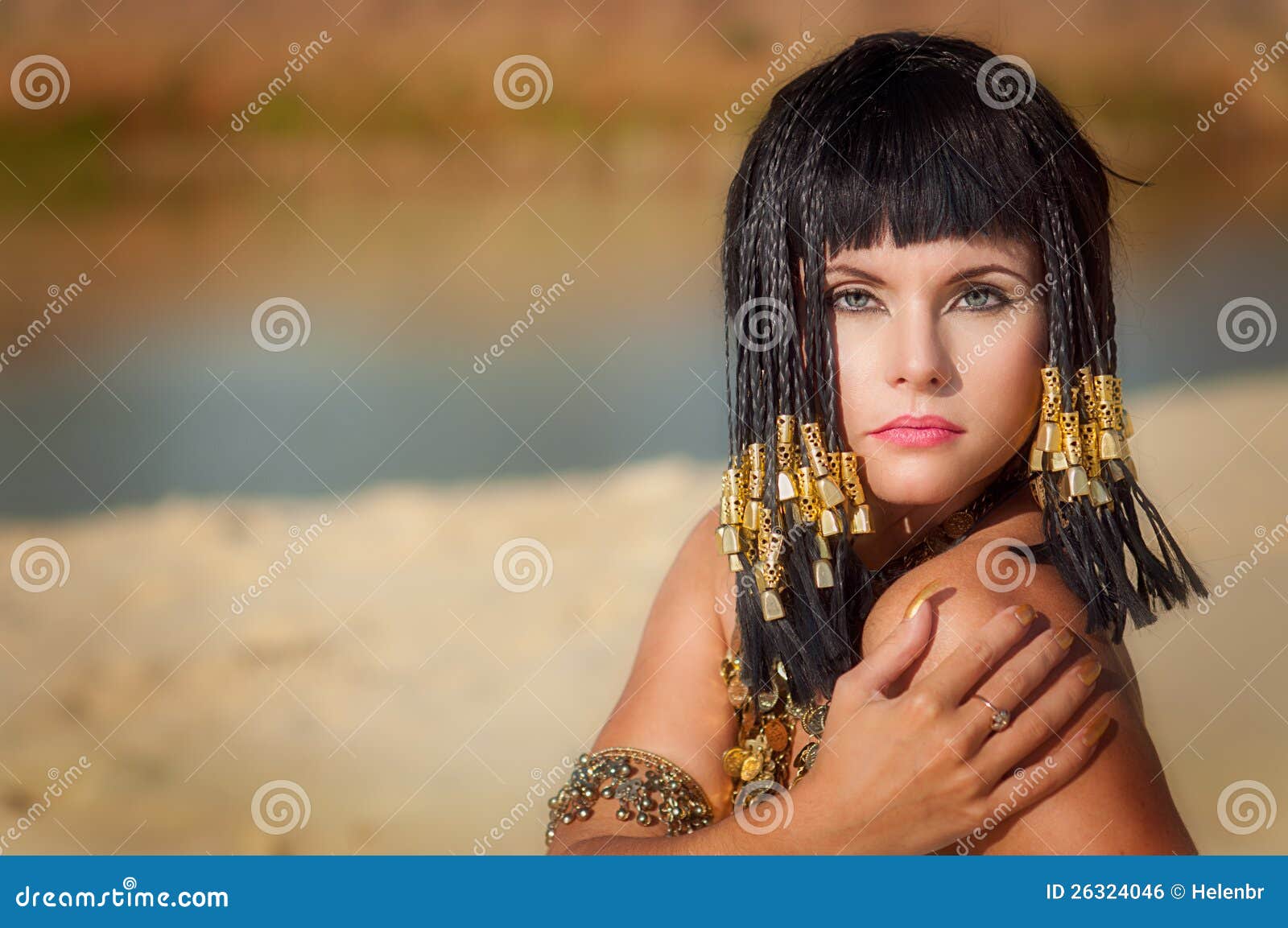 Egyptian Queen stock photo. Image of actress, luxury - 26324046