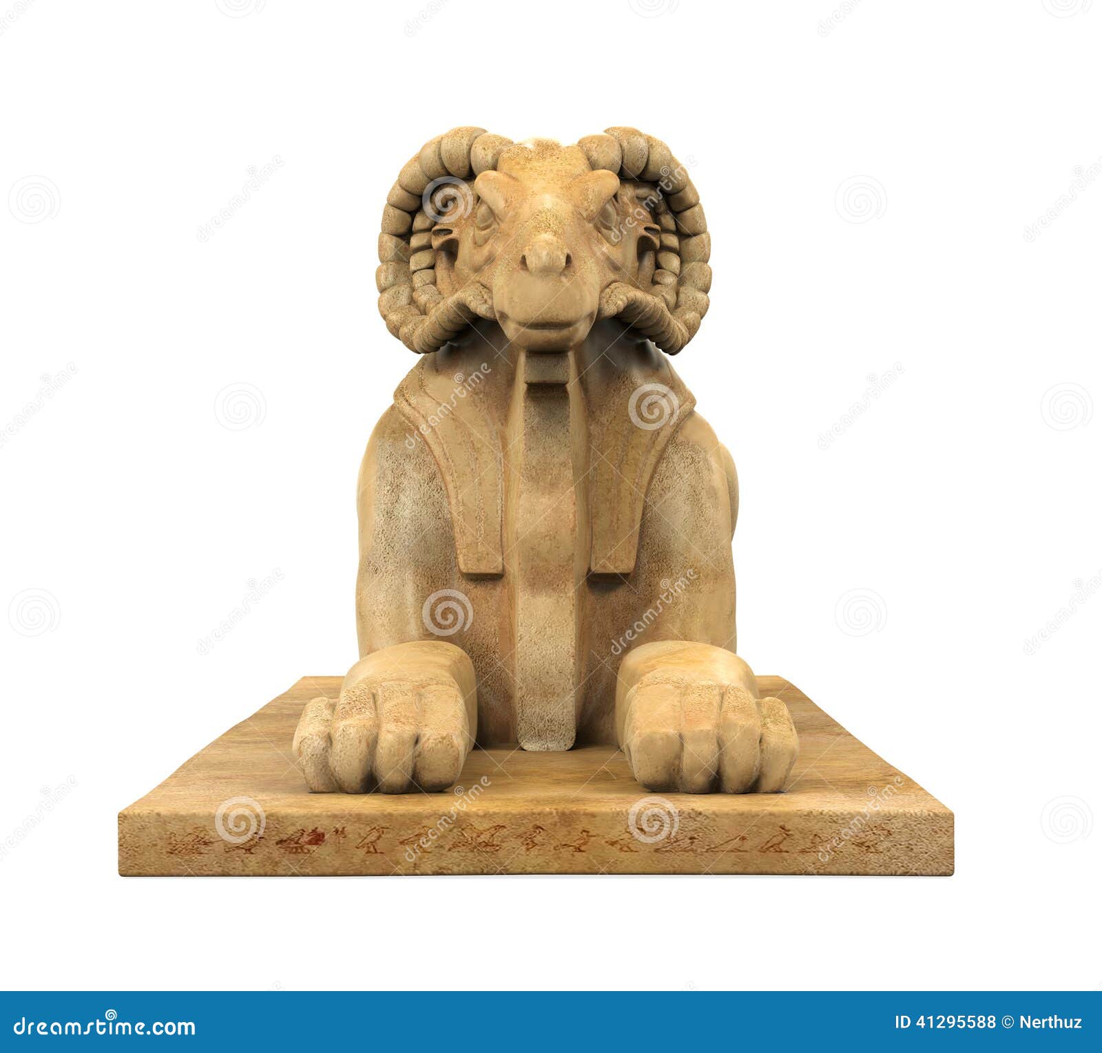 Egyptian Ram Headed Sphinx Statue Royalty-Free Stock Photo ...