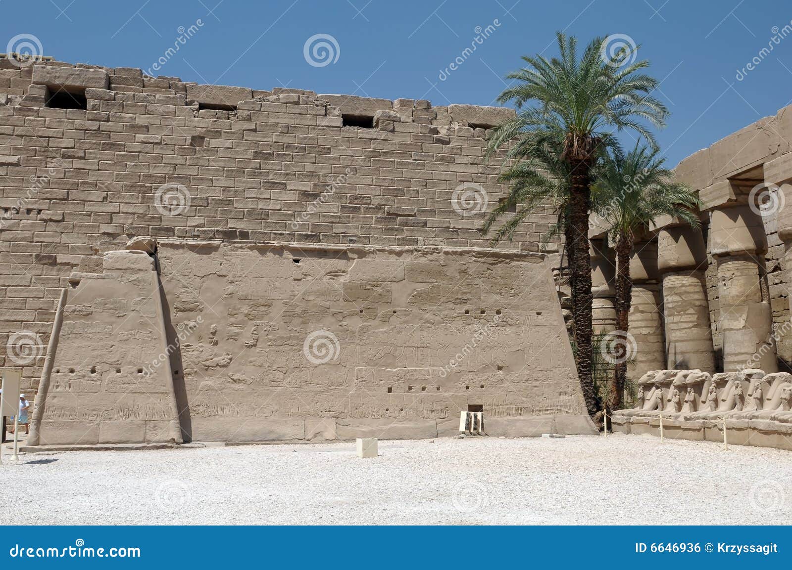 Egyptian ruins Luxor Egypt stock photo. Image of egypt - 6646936