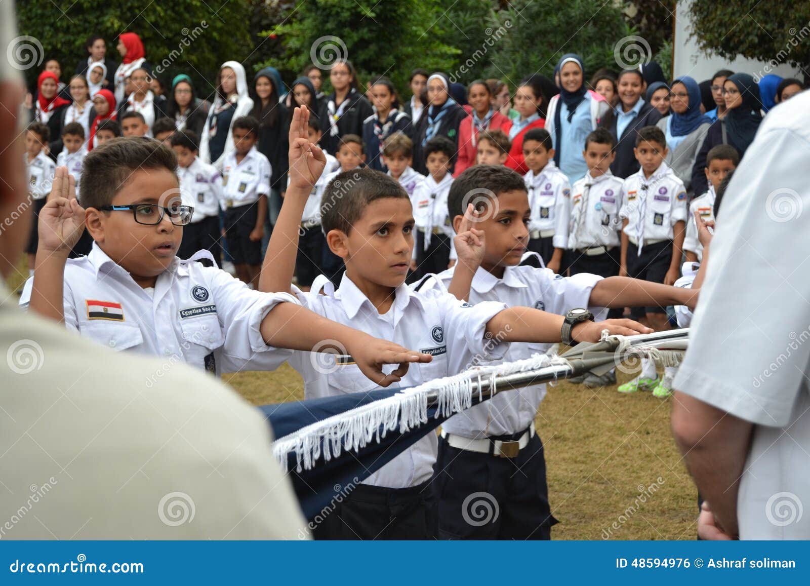 Egyptian scouts editorial photo. Image of scouts, acceptance - 48594976