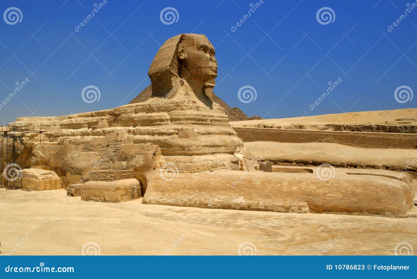 Egyptian Sphinx, Ruins Of Antiquity. Stock Photography | CartoonDealer ...