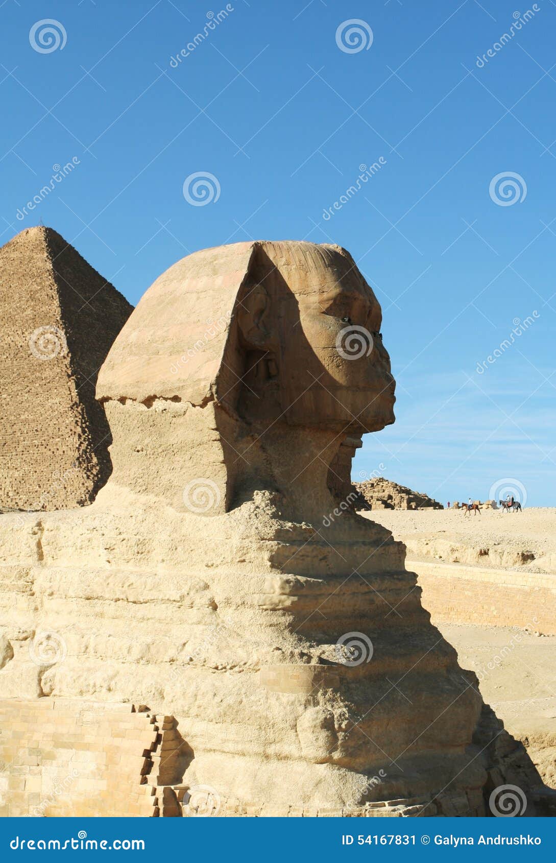 Egyptian sphinx stock image. Image of construction, nile - 54167831