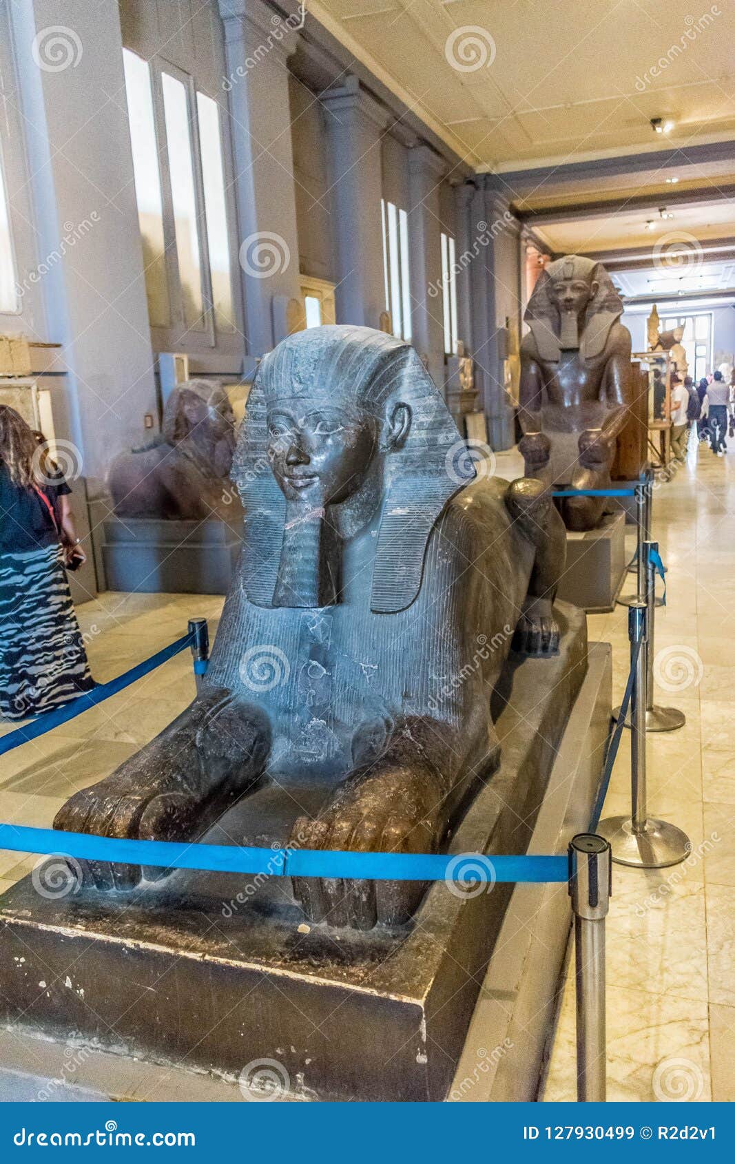 Egyptian Sphinx Statue In The Louvre Museum Paris Editorial Photo ...