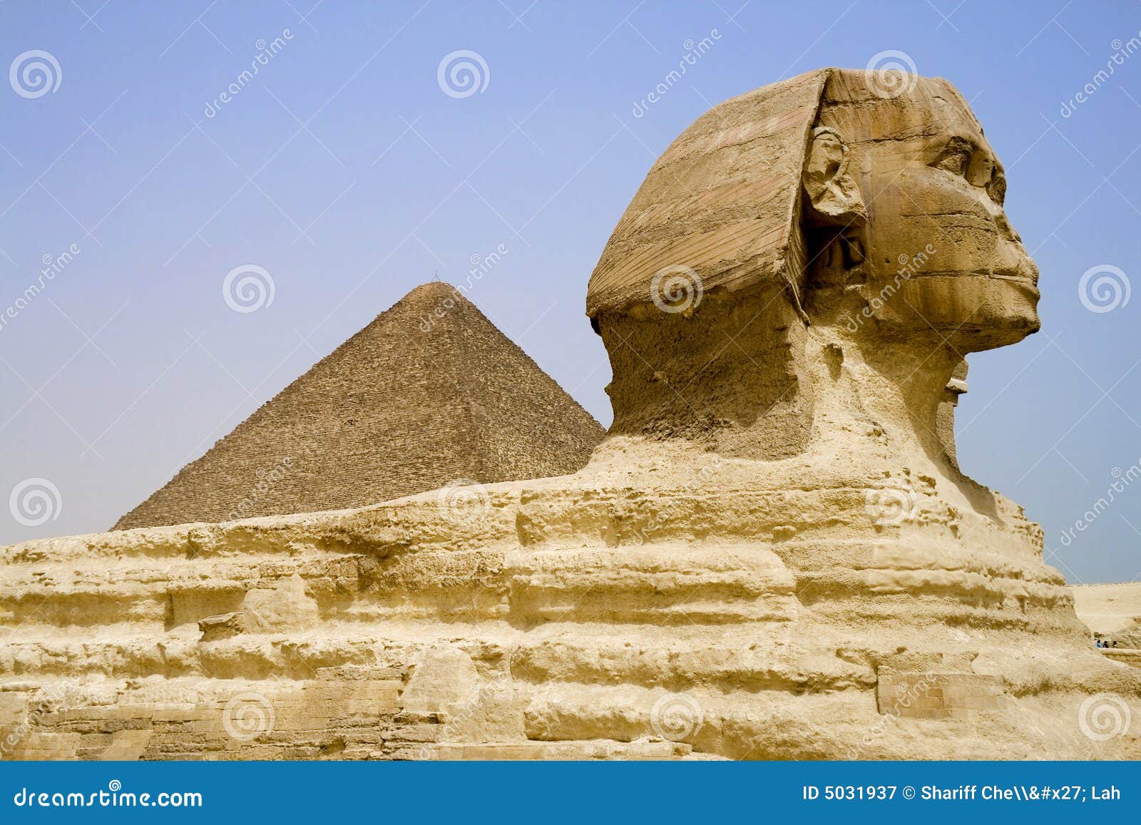 Egyptian Sphinx and Pyramid Stock Image - Image of history, middle: 5031937