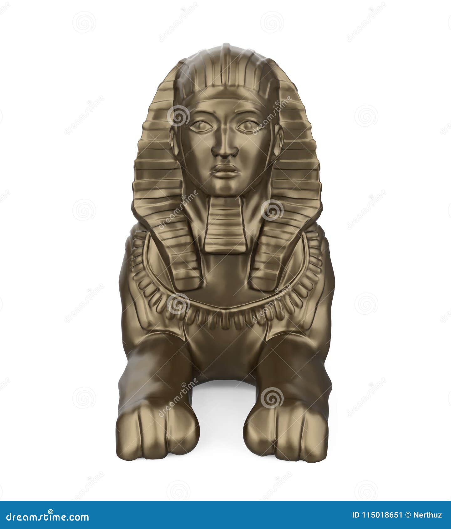 Egyptian Sphinx Sculpture Cartoon Vector | CartoonDealer.com #170410821