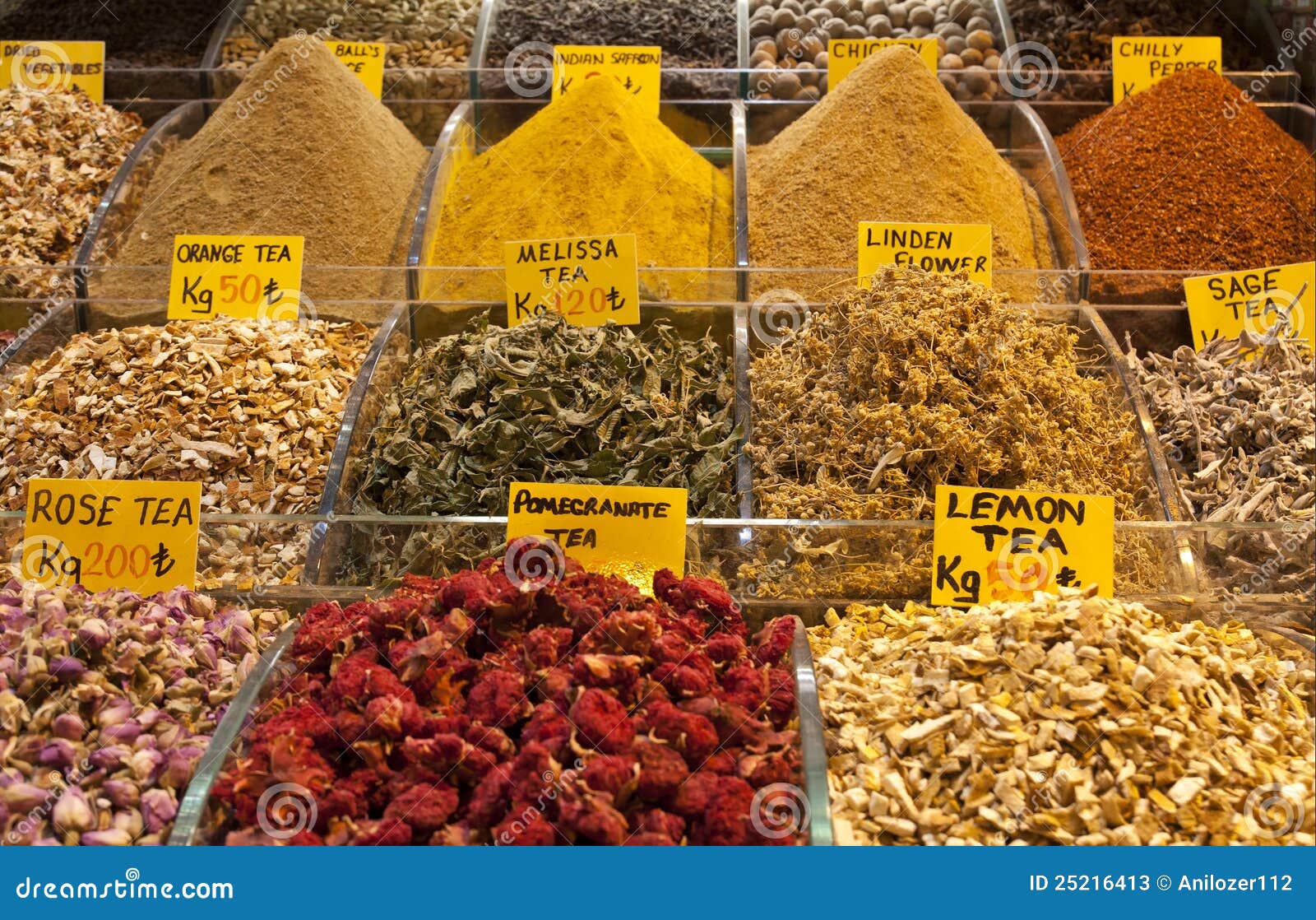 Egyptian Spice Bazaar in Istanbul, Turkey Stock Image - Image of asian ...