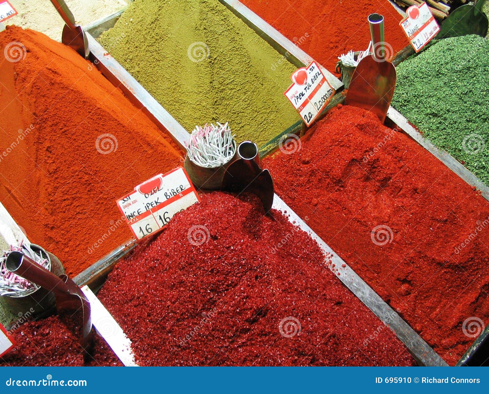 Egyptian Spice Bazaar in Istanbul, Turkey Stock Photo - Image of ...