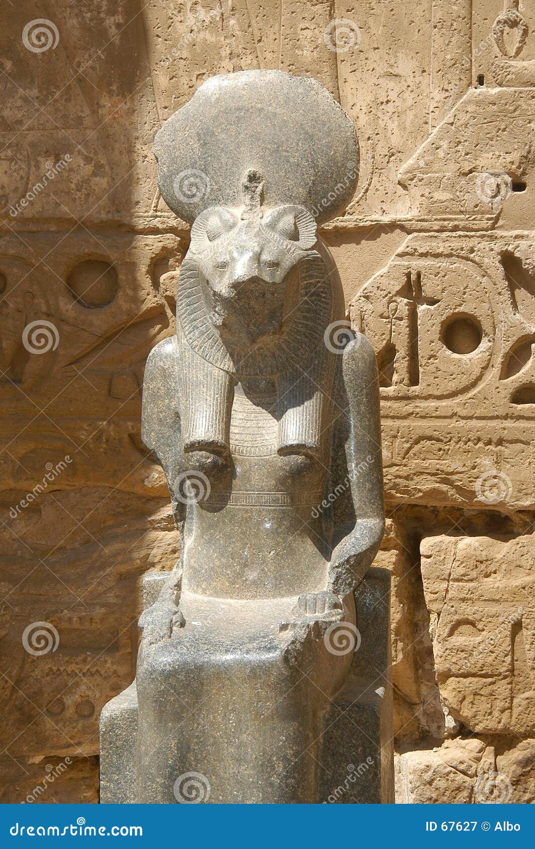 Egyptian statue stock image. Image of millenium, deity, egypt - 67627
