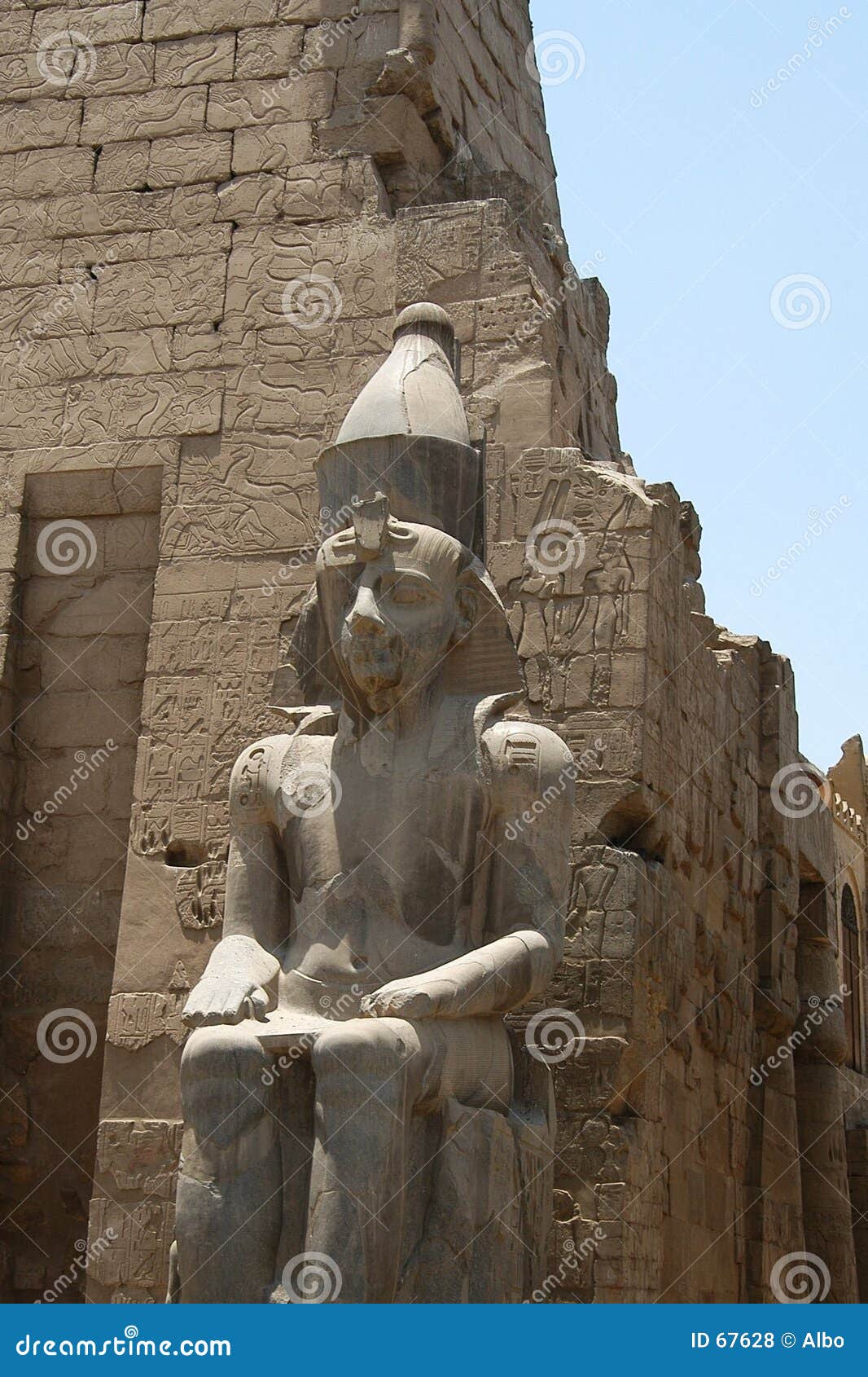 Egyptian Statue Of Men Royalty-Free Stock Photography | CartoonDealer ...