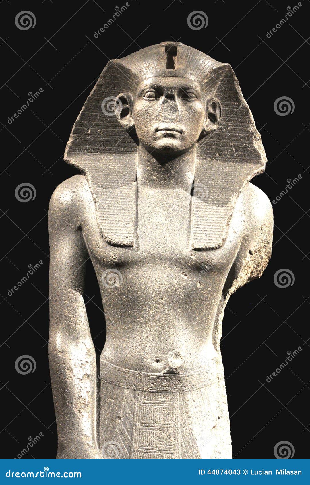 Egyptian statue stock image. Image of eyes, king, element - 44874043