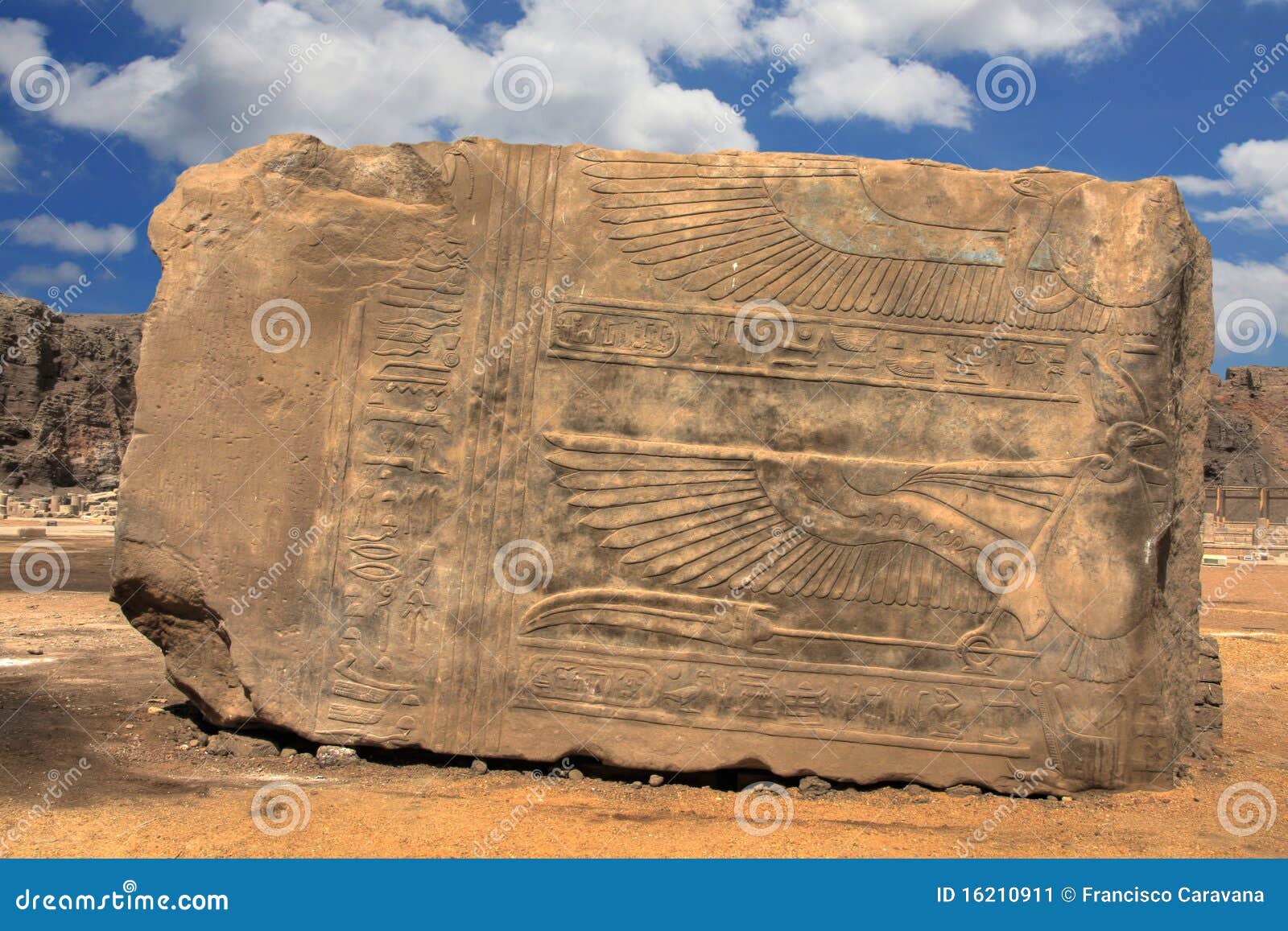 Egyptian Stone stock image. Image of culture, edfu, temple - 16210911