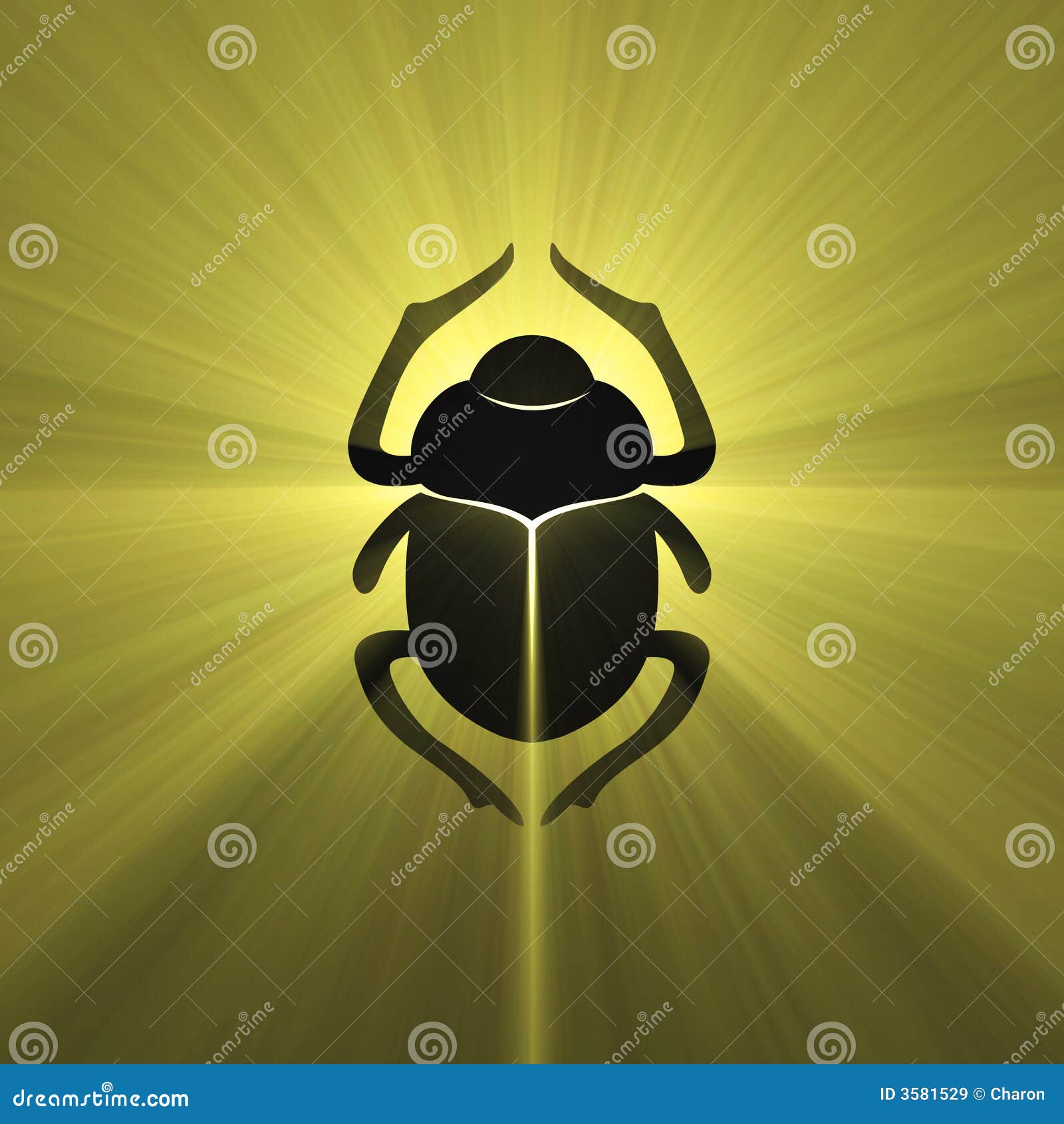 Egyptian Symbol Scarab Beetle Light Flare Royalty-Free Stock Photo ...