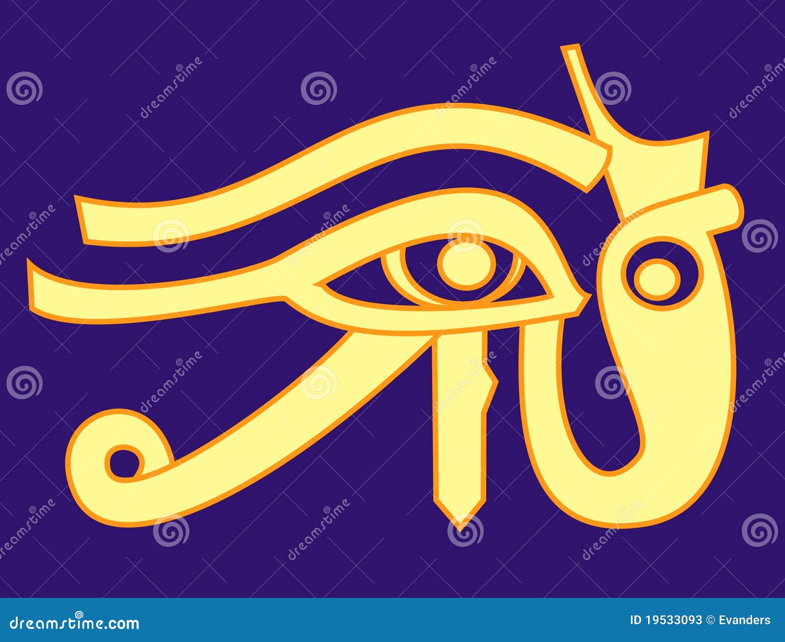 Eye Of Horus Or Udjat As Ancient Egyptian Symbol Of Protection And ...