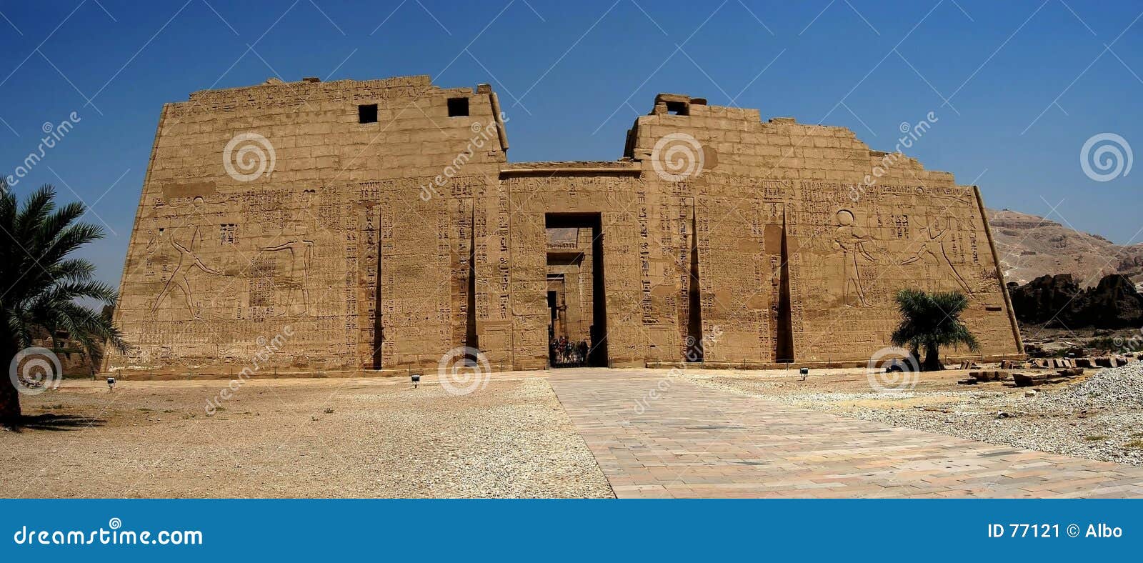 Egyptian temple stock image. Image of hieroglyphic, ramses - 77121