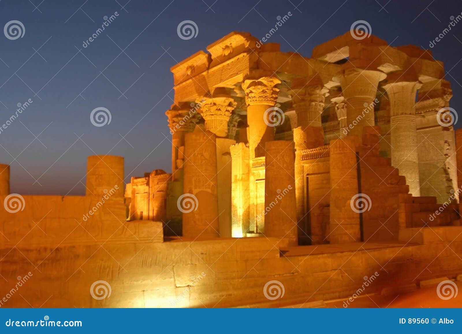 Egyptian Temple Ruins Royalty-Free Stock Image | CartoonDealer.com ...