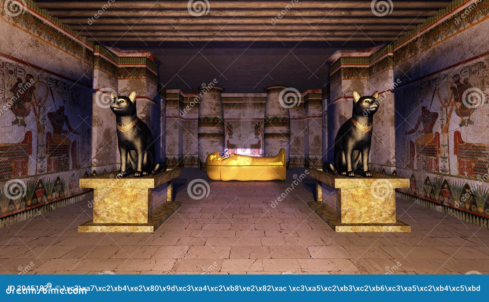 Egyptian tombs stock illustration. Illustration of horizon - 20451821
