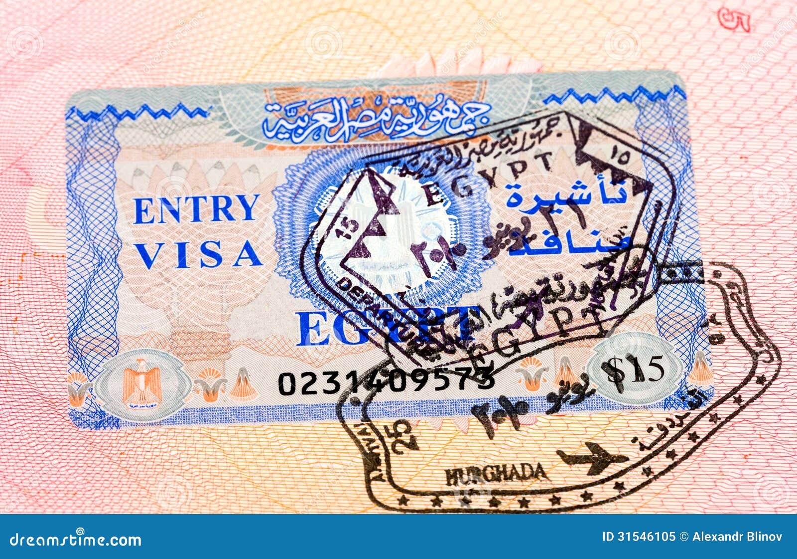 Egyptian visa stamp stock image. Image of passport, stamp - 31546105