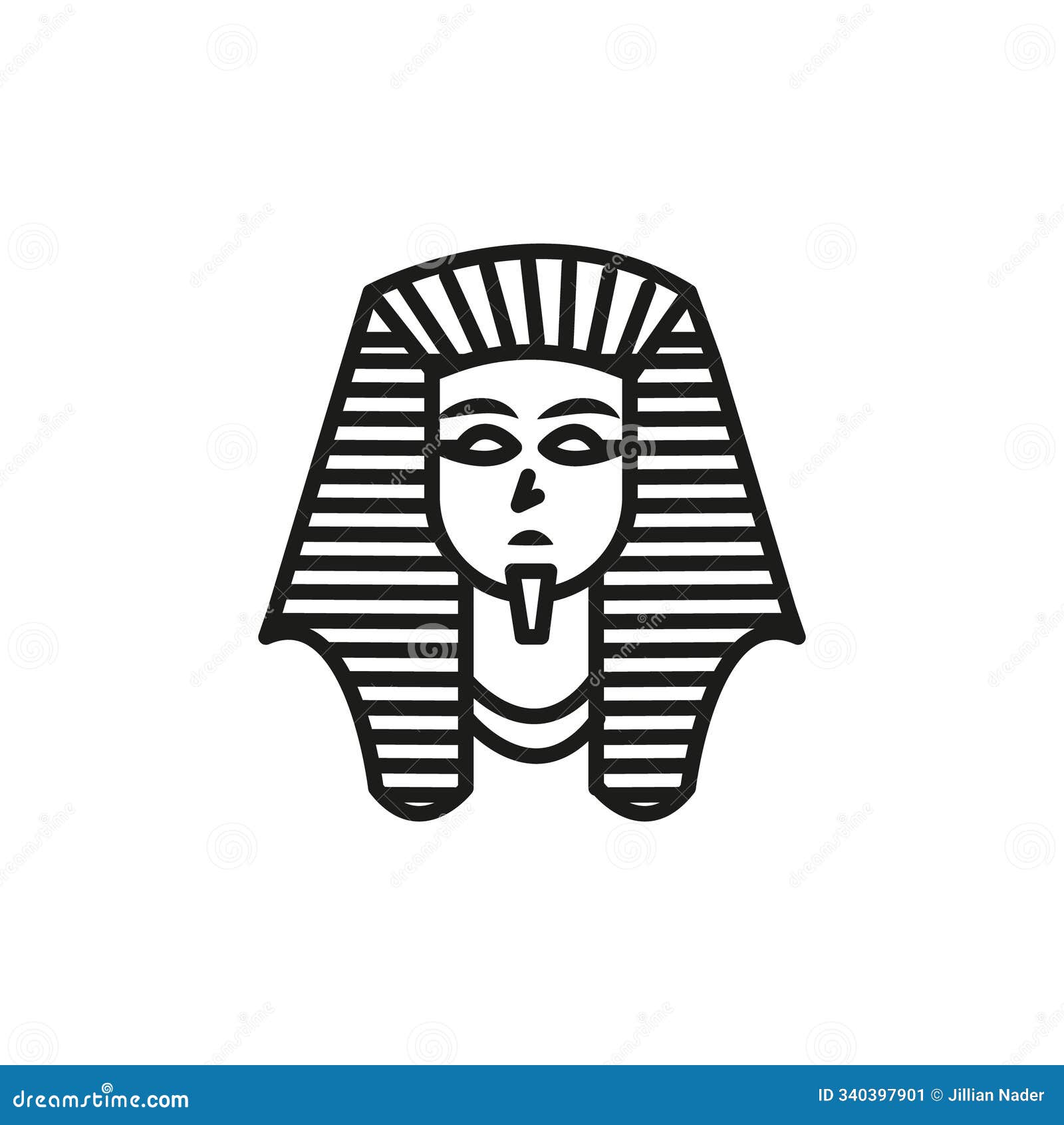 Pharaoh Icon On White Background. Simple Element Illustration From ...