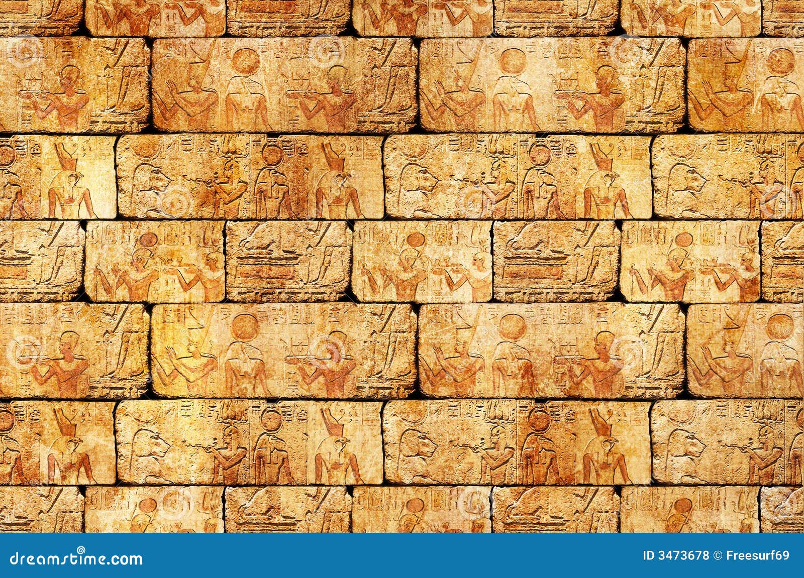 Egyptische muur stock foto. Image of gebouw, concreet - 3473678