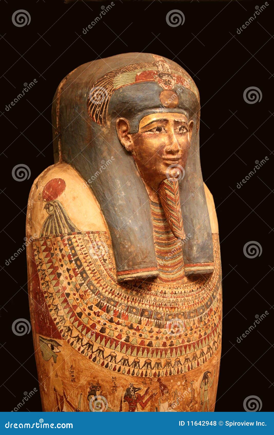 Egyptisk sarkofag redaktionell arkivfoto. Bild av sarkofag - 11642948