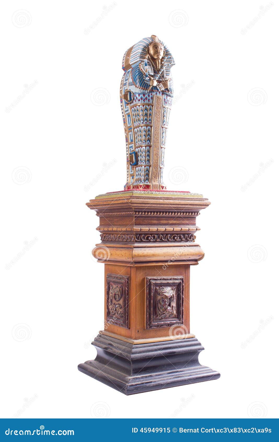 Egyptisk sarkofag fotografering för bildbyråer. Bild av hantverk - 45949915