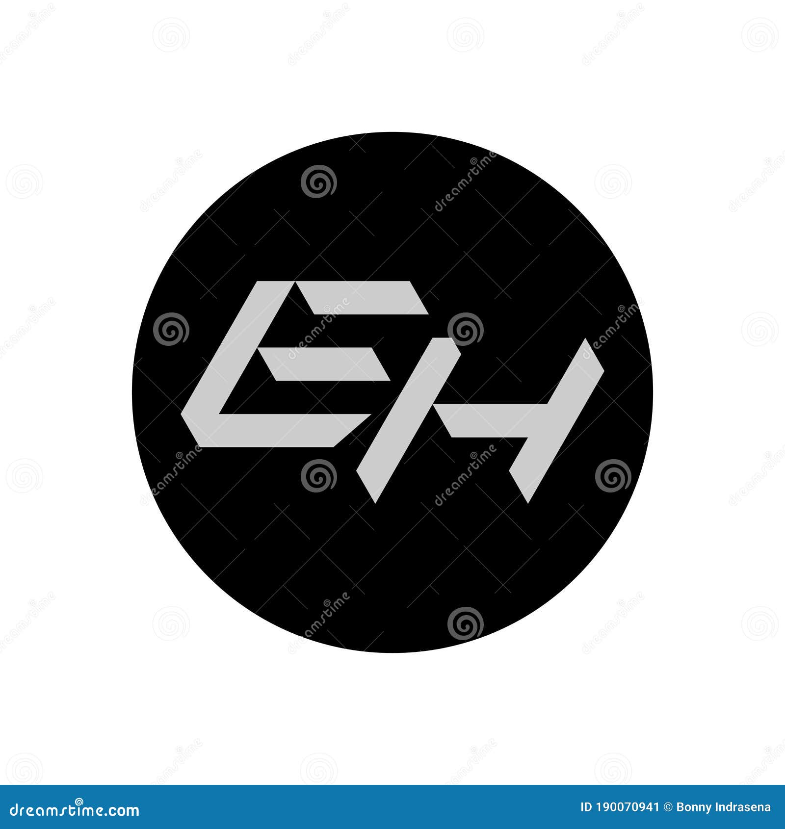 EH Letter Logo Design with Simple Style Stock Vector - Illustration of ...