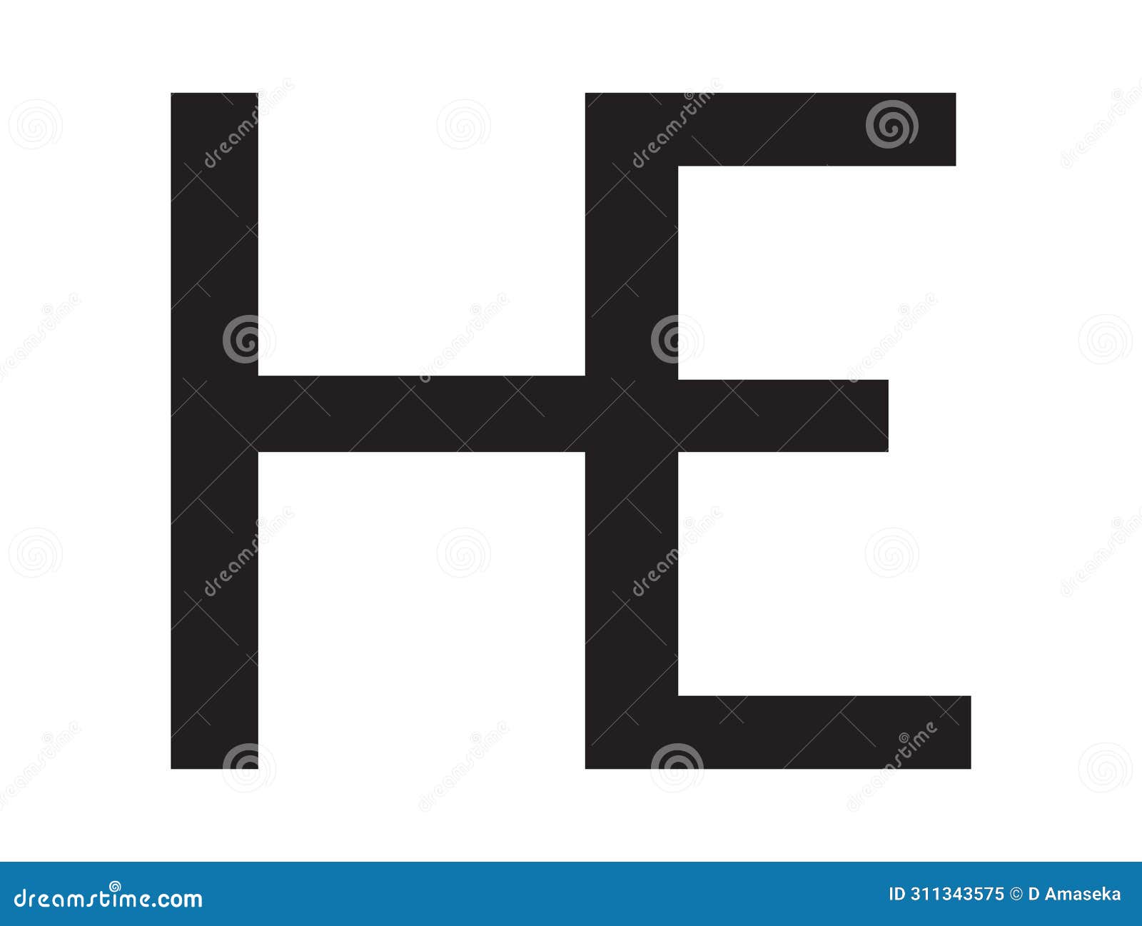 He or EH Letter Modern Logo Design Stock Vector - Illustration of ...