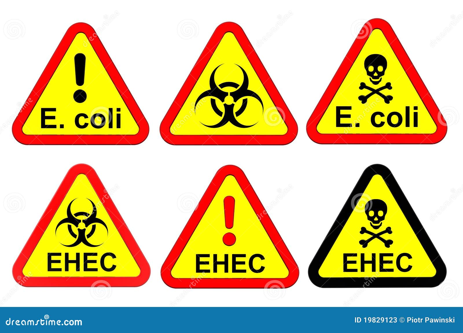 EHEC - Warning Signs. Royalty-Free Stock Photography | CartoonDealer ...