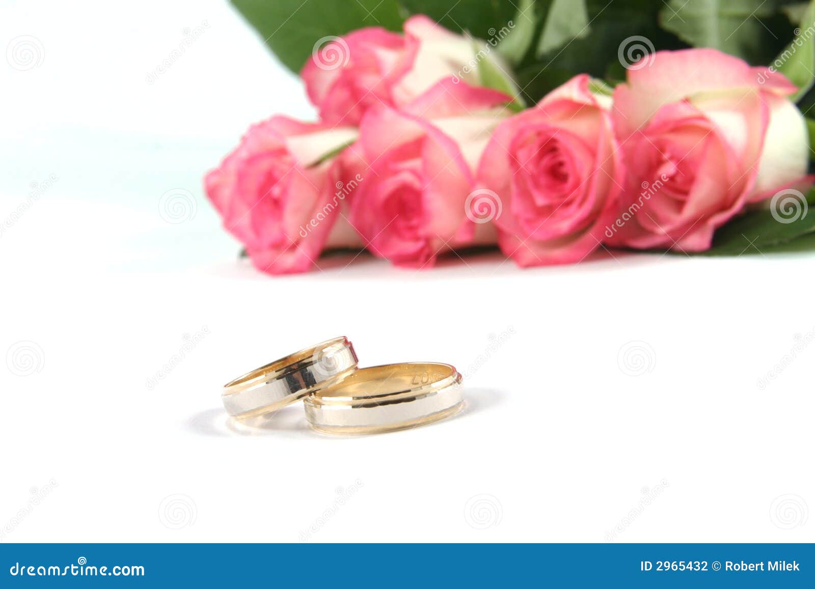 Eheringe Und Rosen Bild. Bild: 2965432