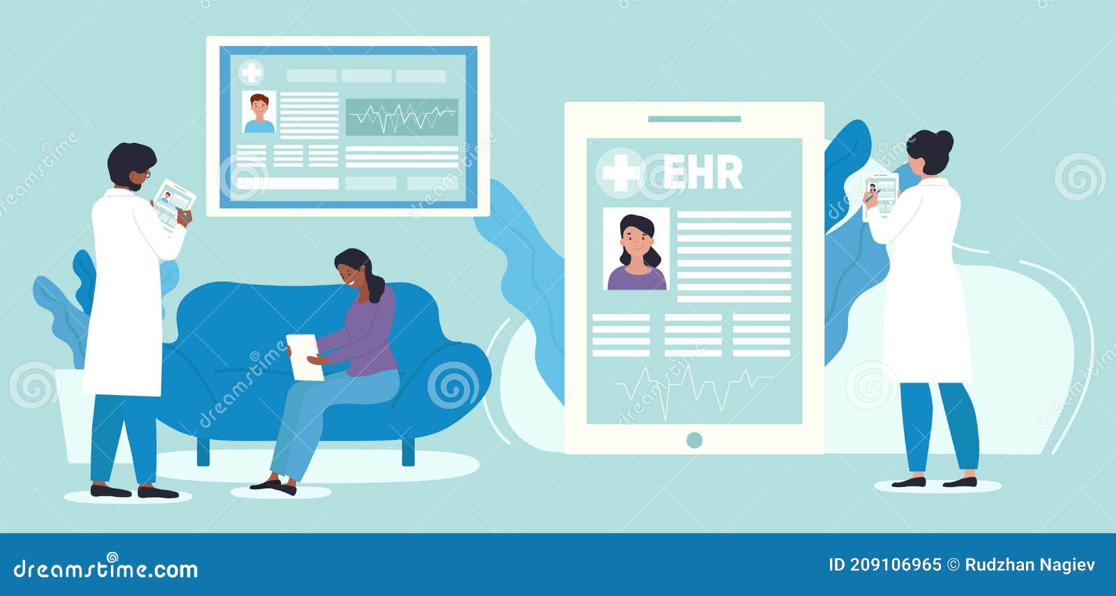 Ehr, Electronic Health Record Landing Page Template. Innovative ...