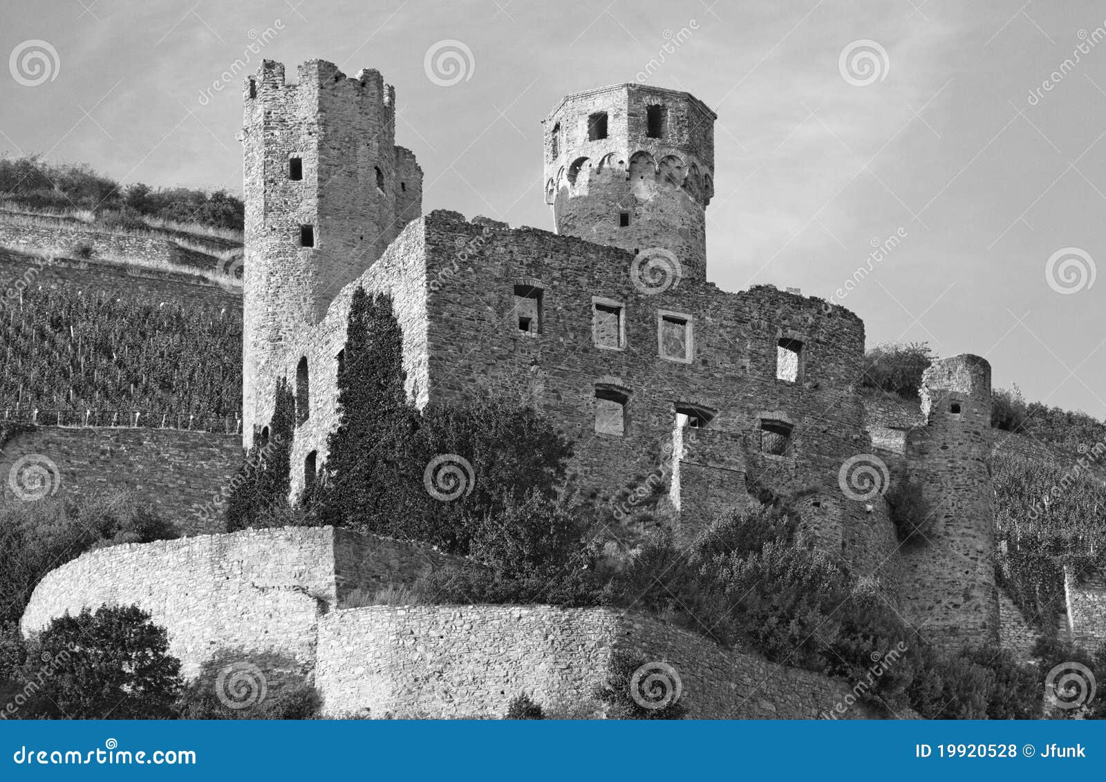 Ehrenfels Castle, Germany stock photo. Image of architecture - 19920528