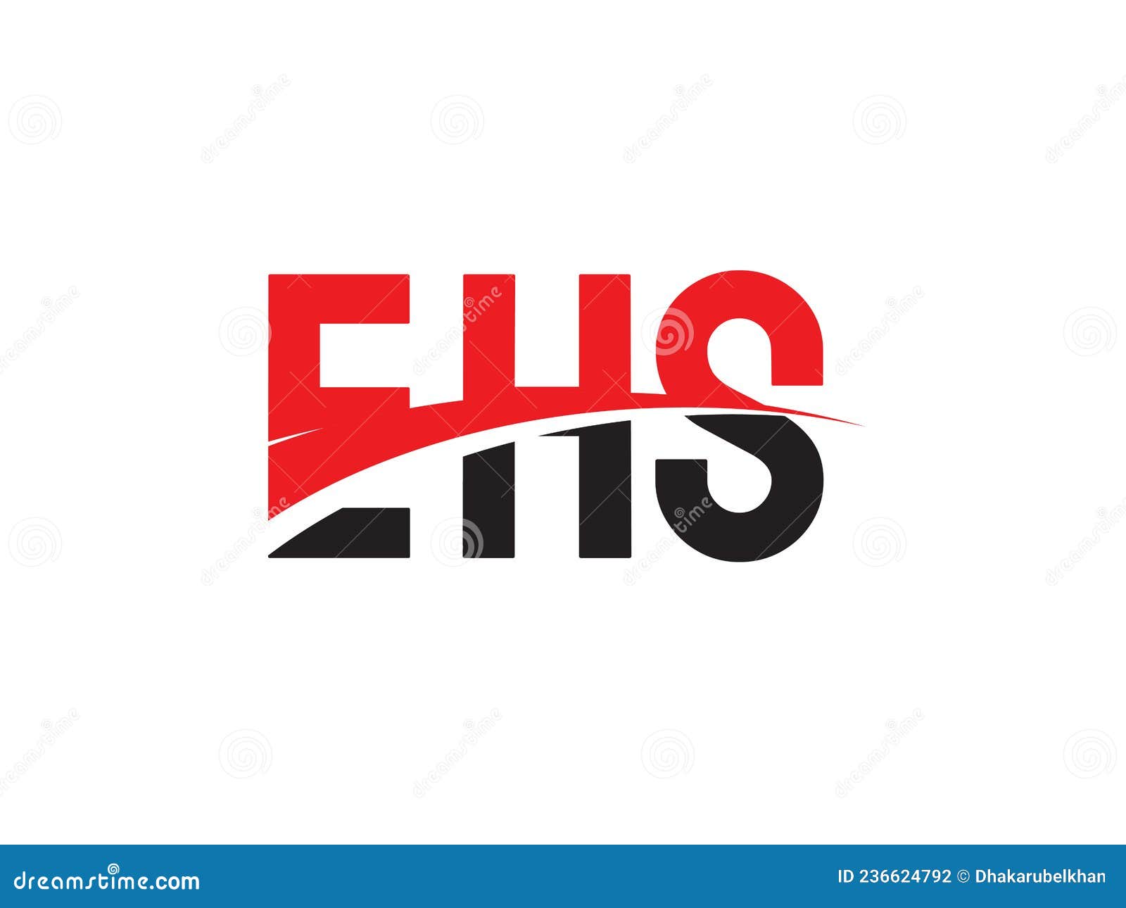 EHS Letter Initial Logo Design Vector Illustration Stock Vector ...