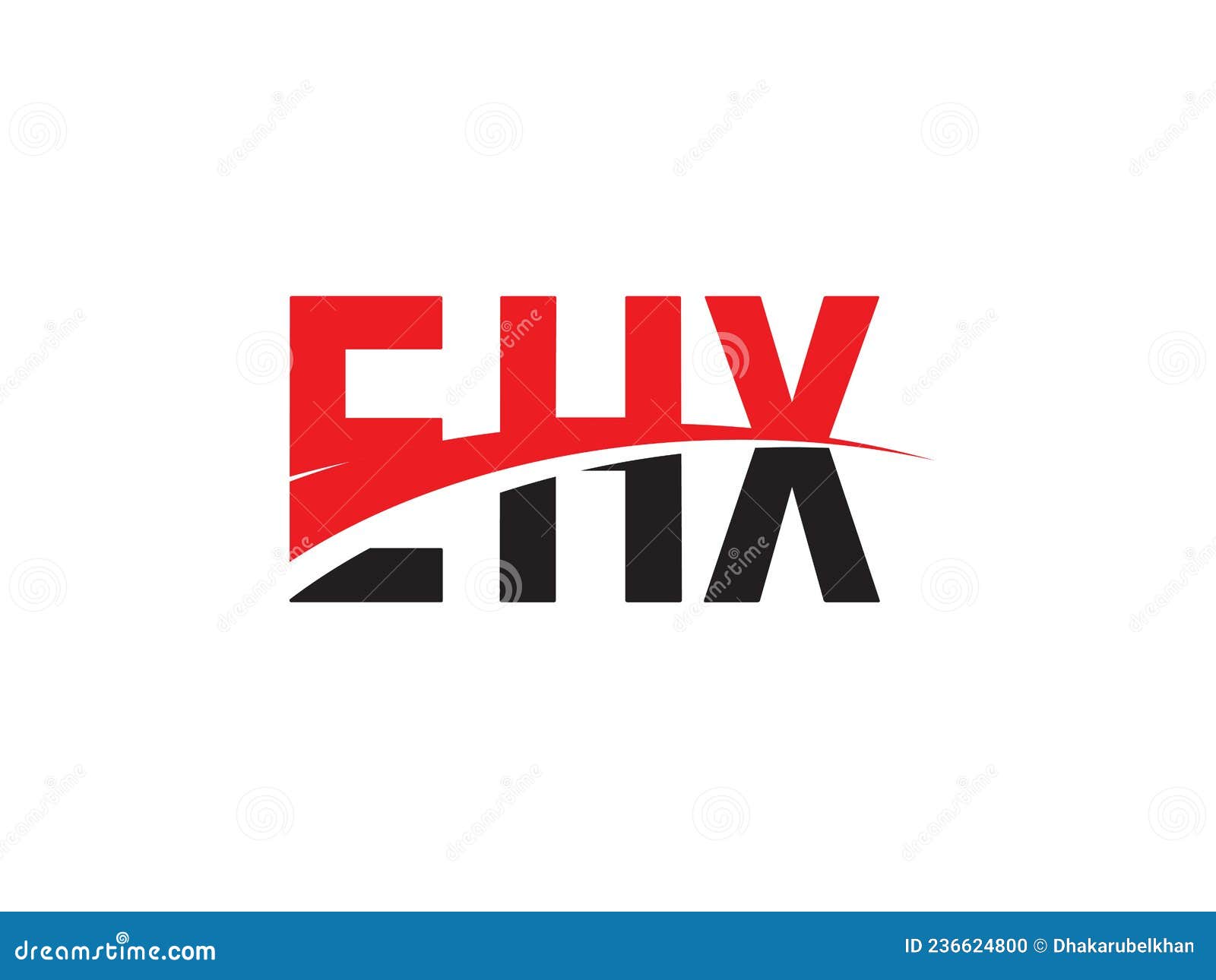 EHX Letter Initial Logo Design Vector Illustration Stock Vector ...