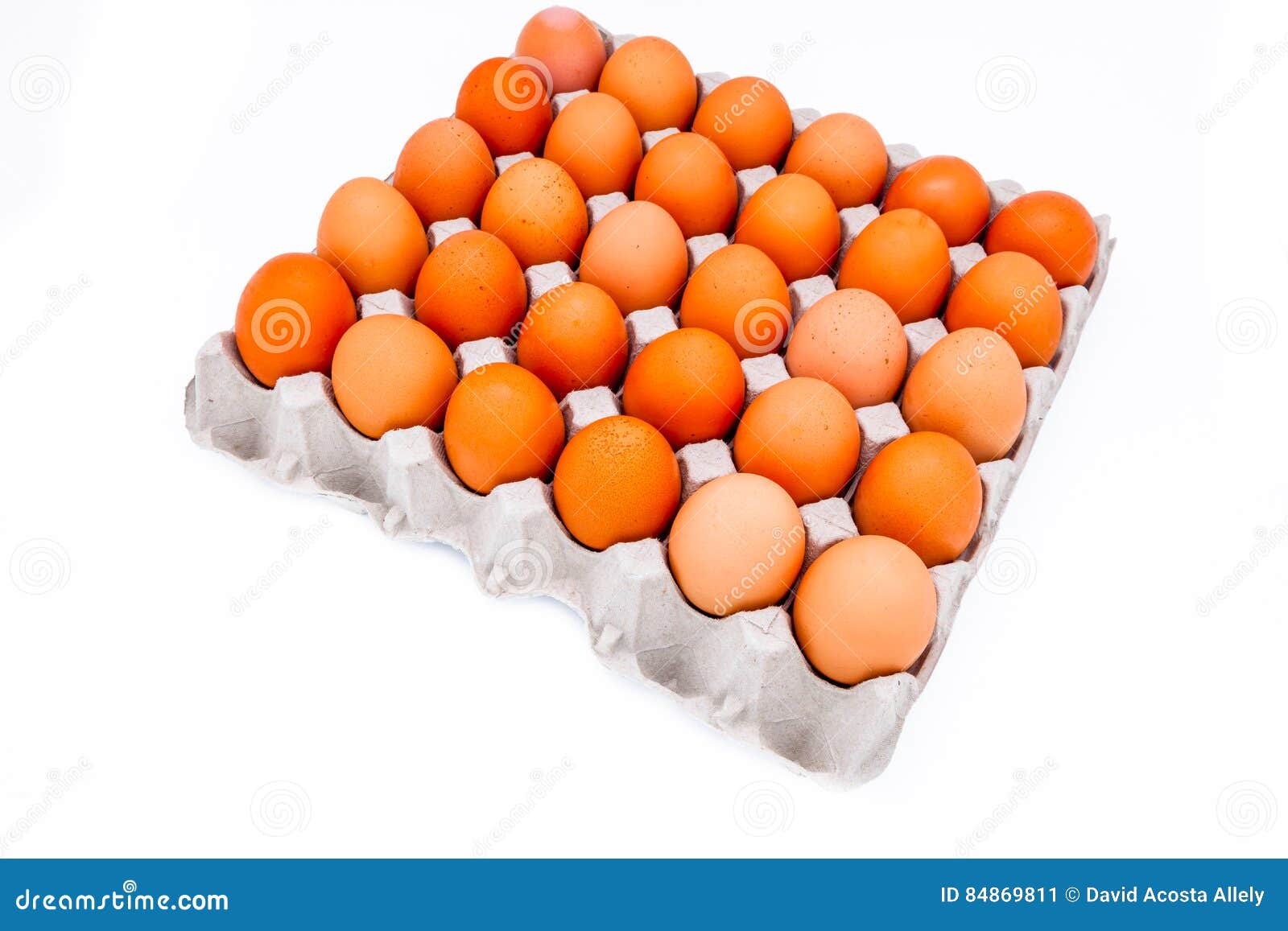 Ei in een karton stock afbeelding. Image of bruin, doos - 84869811