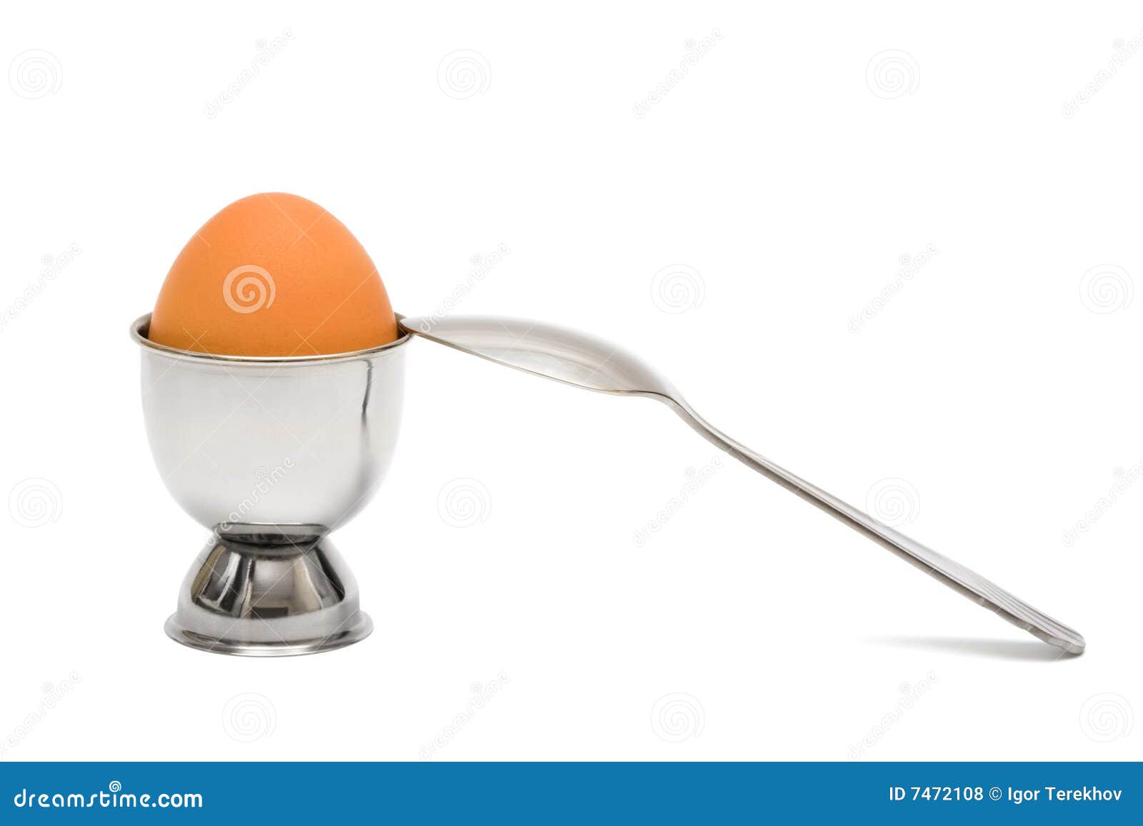 Ei en de lepel stock foto. Image of bezinning, voedsel - 7472108